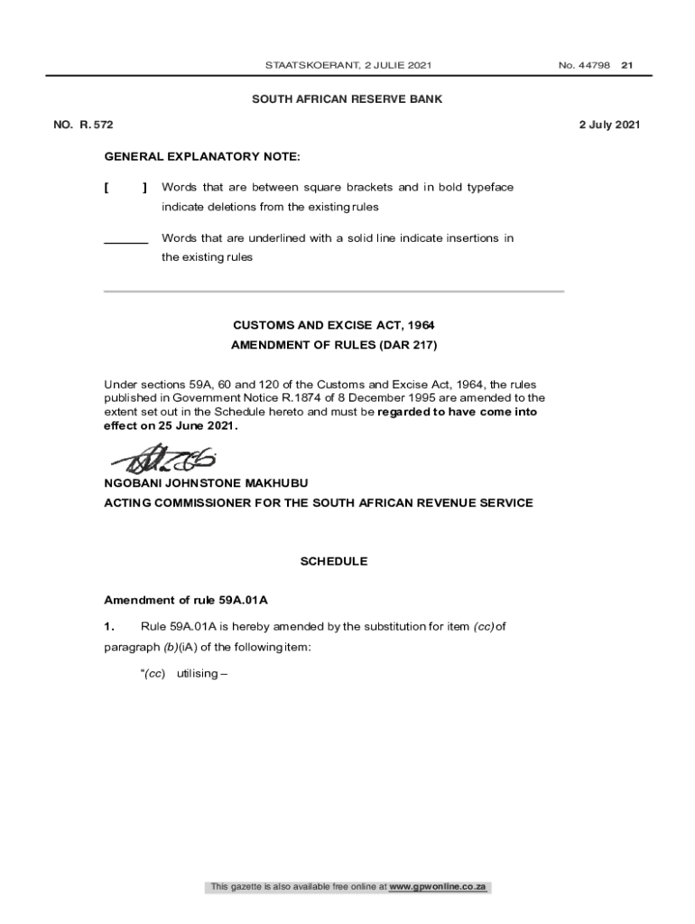 Fillable Online GENERAL EXPLANATORY NOTE Fax Email Print - pdfFiller