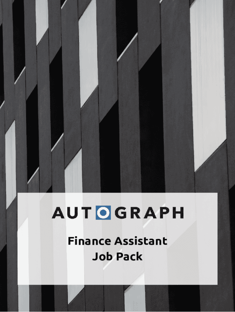 Fillable Online Financial Assistant Job Description Sample Template Fax ...