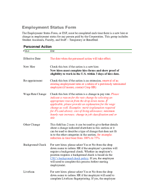 Fillable Online How to fill out the employment status form - work ...