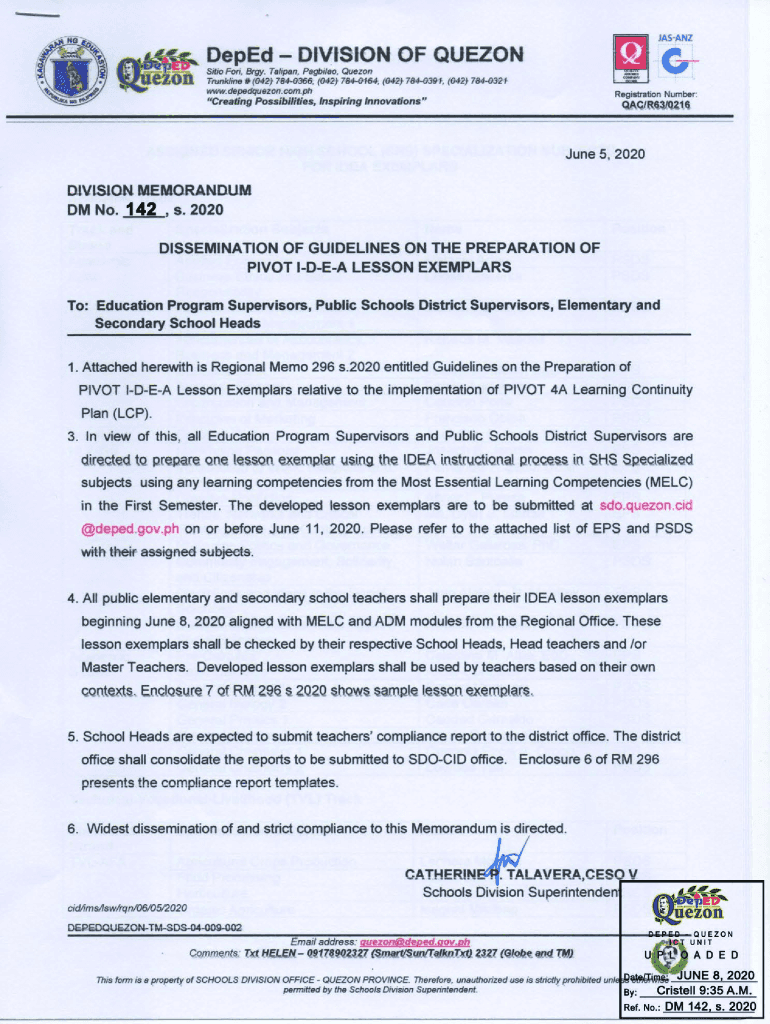 Fillable Online Contact Us - DepEd Quezon Fax Email Print - pdfFiller