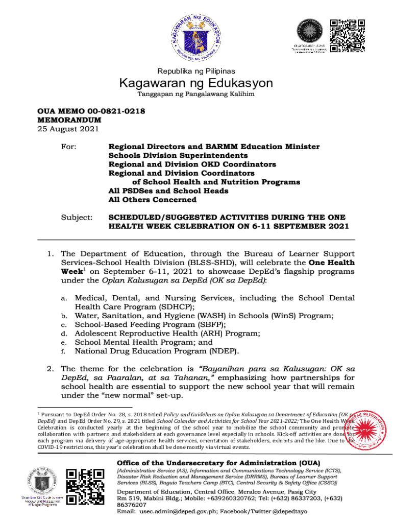 Fillable Online airing of deped tv episodes on 06-11 september 2021 Fax Email Print - pdfFiller