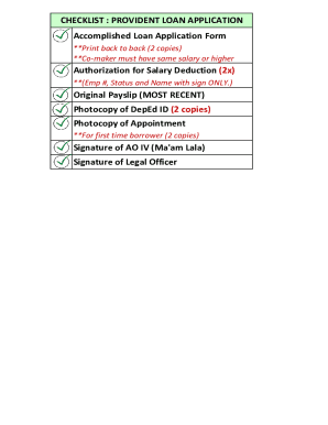 Fillable Online Accomplished Loan Application Form Authorization for ...