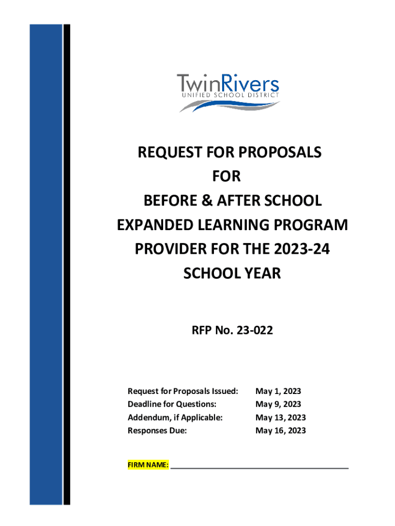 Fillable Online RFP-for-Before-After-School-Expanded-Learning-Program ...
