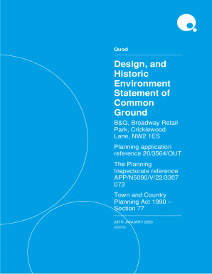 Fillable Online Statement of Common Ground as agreed between: 1 ...