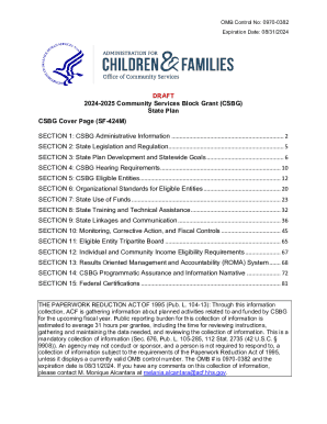 Fillable Online DRAFT 2024-2025 Community Services Block Grant (CSBG ...