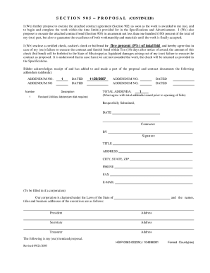 Fillable Online Revised Uitilities: Addendum disk required Fax Email Print - pdfFiller
