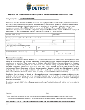Fillable Online Criminal Background Check - Authorization Form Fax ...