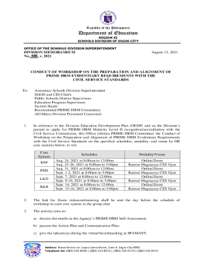 Fillable Online Human Resource Section DepEd Digos City Division Fax ...