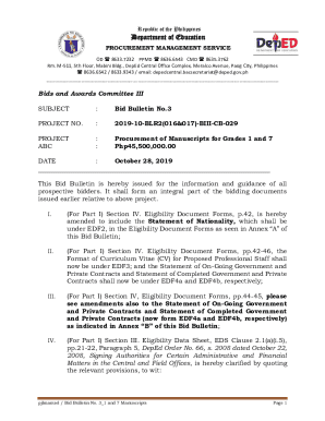 Fillable Online Bids and Awards Committee III Fax Email Print - pdfFiller