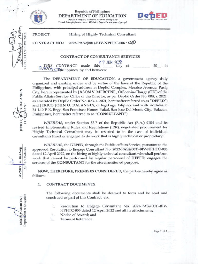 Fillable Online Indefinite Delivery Contracts/Framework Agreement Fax ...