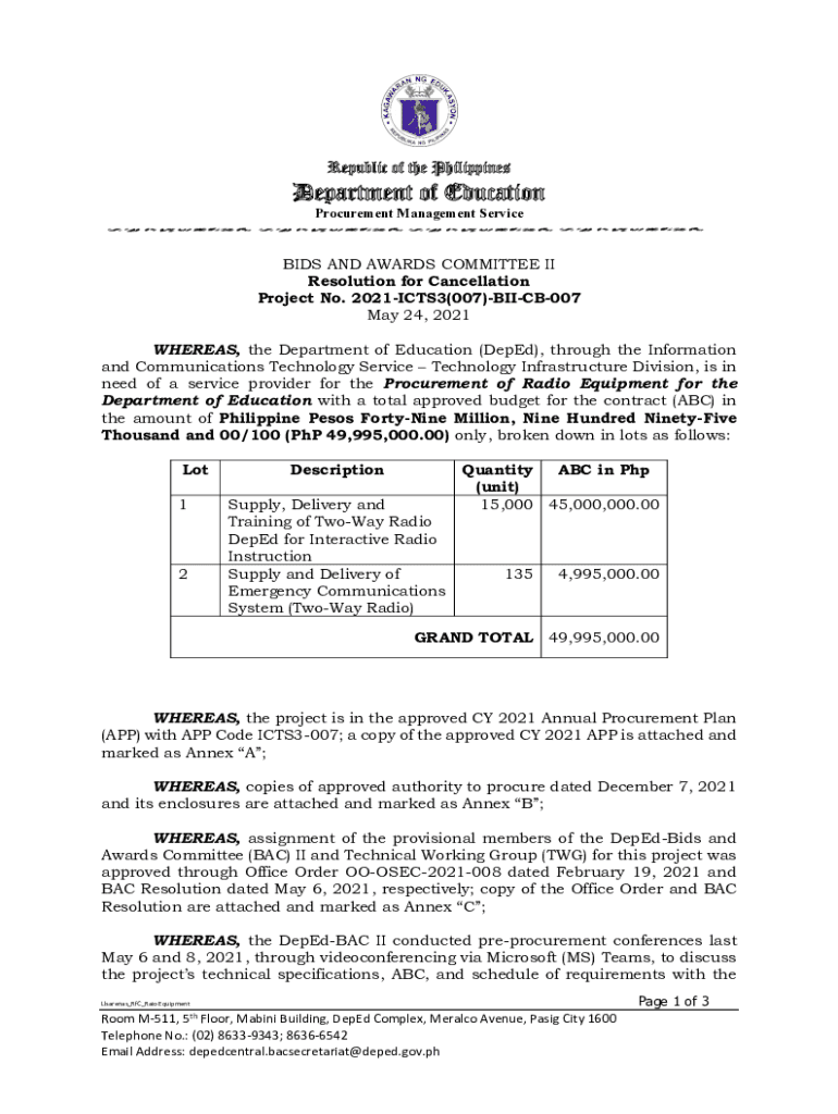 Fillable Online Example of bac resolution - ernstudios.com Fax Email ...