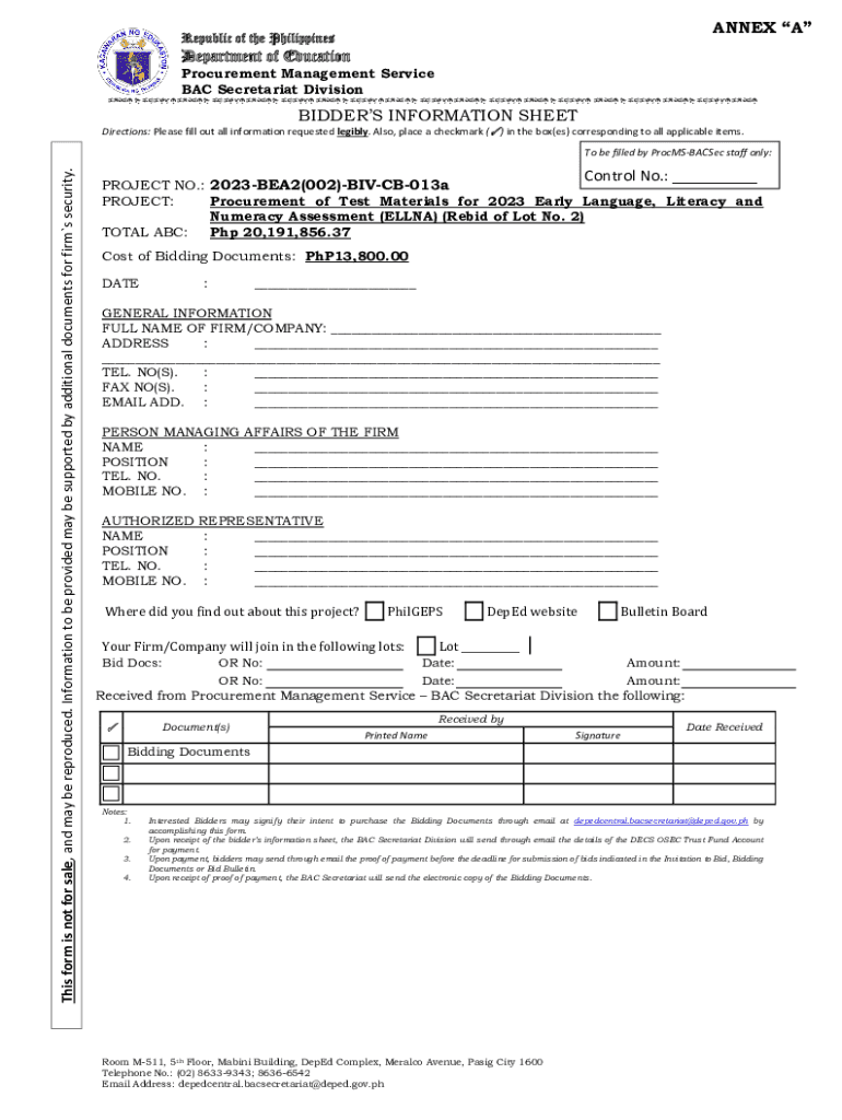 Fillable Online Annex-Basic-Education-Enrollment-Form.pdf Fax Email Print - pdfFiller