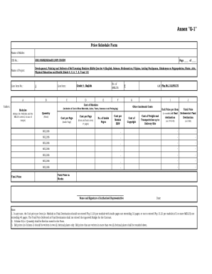 Fillable Online Annex "G-1" Fax Email Print - pdfFiller