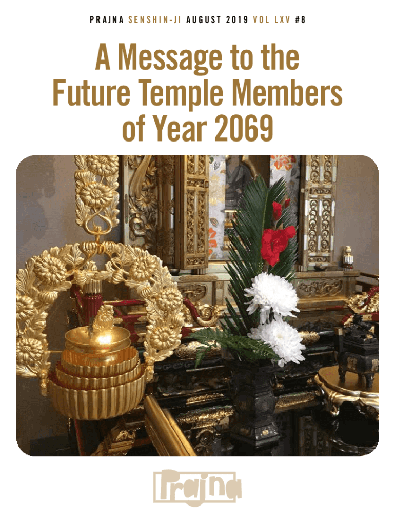 Fillable Online A Message to the Future Temple Members of Year 2069 Fax ...