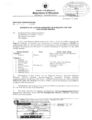 Fillable Online DepEd NorMin undergoes Inter-Regional Internal Quality ...