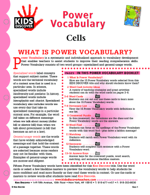 Fillable Online The power of words: Teaching vocabulary Fax Email Print ...