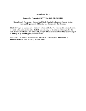 Fillable Online Amendment No. 2 Request for Proposals (RFP) No. OAG ...