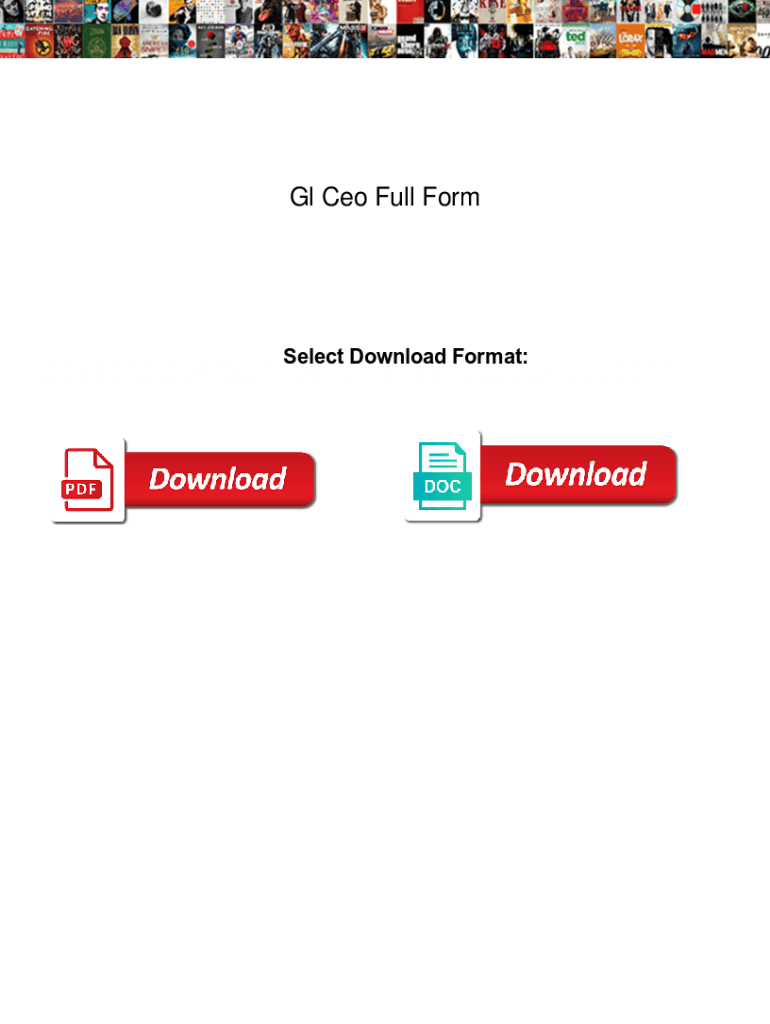 Fillable Online Gl Ceo Full Form. Gl Ceo Full Form chassis Fax Email ...