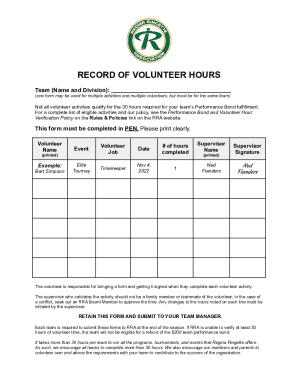 Fillable Online Volunteer Tracking Form (new).docx Fax Email Print ...