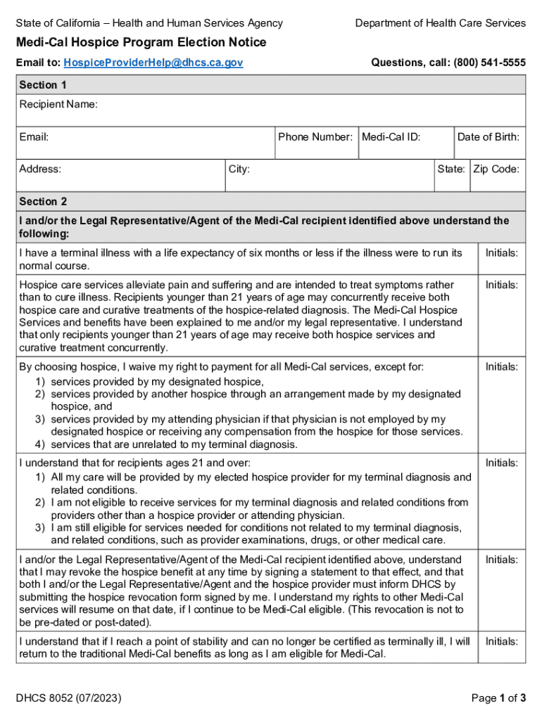 Fillable Online Patient Notification of Hospice Non-Covered Items ... Fillable Online Patient Notification of Hospice Non-Covered Items ...