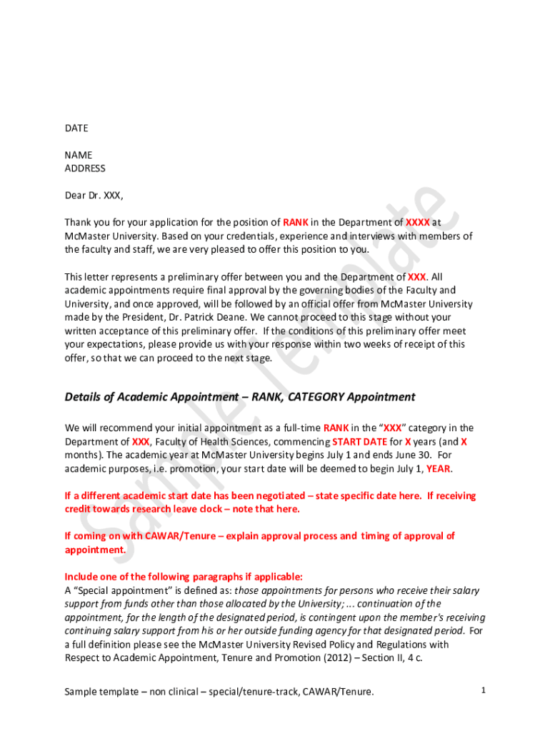 Fillable Online fhs mcmaster How To List the Order of Credentials After ...