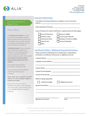 Fillable Online Multiline Cert Request Form.docx Fax Email Print ...