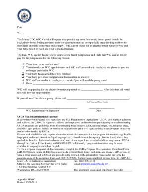 Fillable Online Finding a Breast Pump - WIC Breastfeeding Support ...