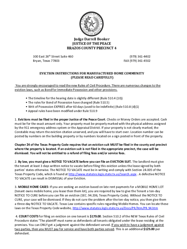 Fillable Online Meet Darrell Booker, Justice of the Peace Precinct 4 ...