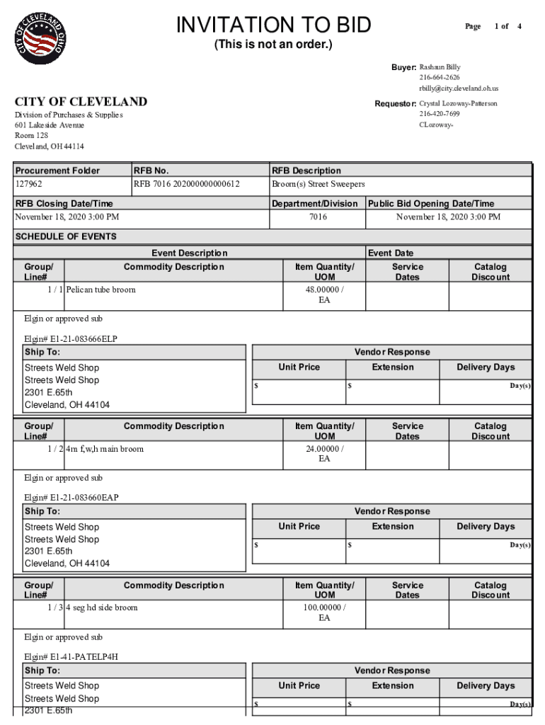 Fillable Online 1 / 1 Pelican tube broom Fax Email Print - pdfFiller