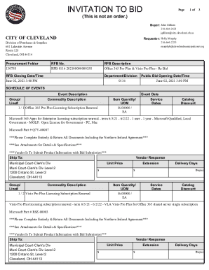 Fillable Online Office 365 Pro Plus & Visio Pro Plus - Re Bid Fax Email Print - pdfFiller