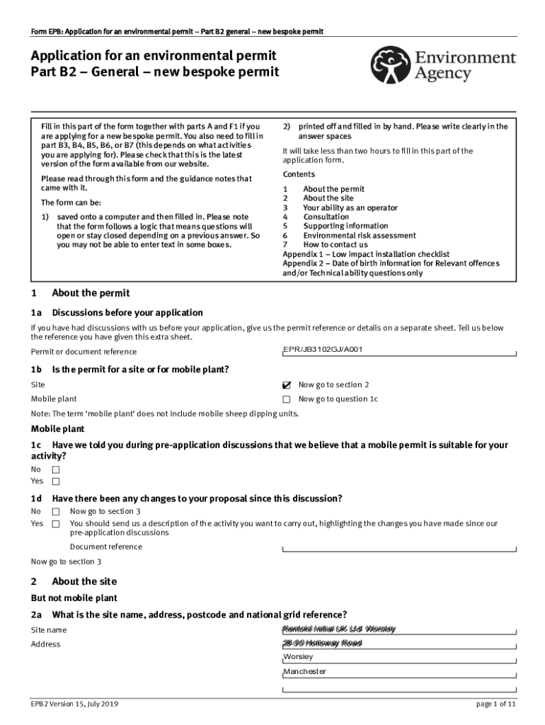 Fillable Online Generic risk assessment for standard rules set number ...