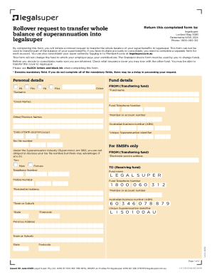 Fillable Online How To Fill Out The ATO Rollover Form Fax Email Print ...