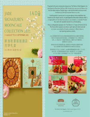 Fillable Online Jade Signatures Tea Series Baked Mooncakes Fax Email ...
