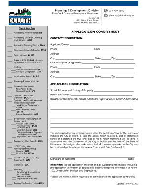 Fillable Online application cover page community development programs ...