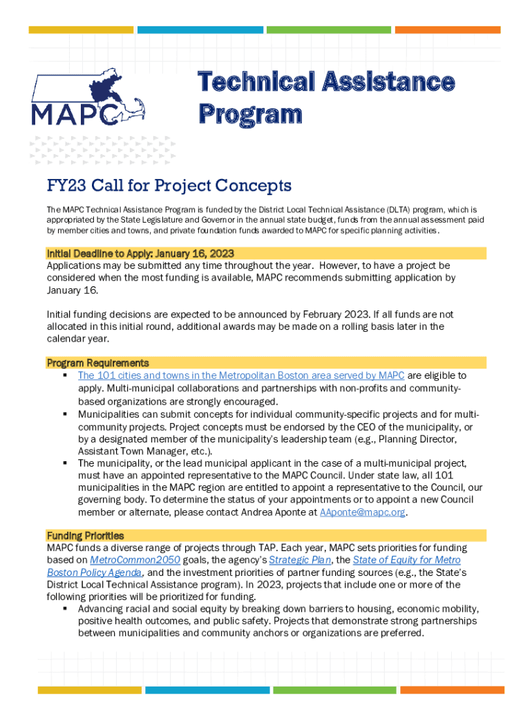 Fillable Online Technical Assistance Program Fax Email Print - pdfFiller