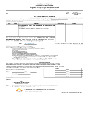 Fillable Online herein will be received at the BAC office, Dep Fax ...