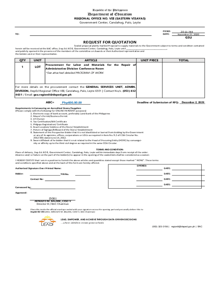 Fillable Online Message Us!DepEd Region VIII Fax Email Print - pdfFiller