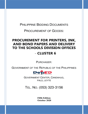 Fillable Online PROCUREMENT FOR PRINTERS, INK, Fax Email Print - pdfFiller