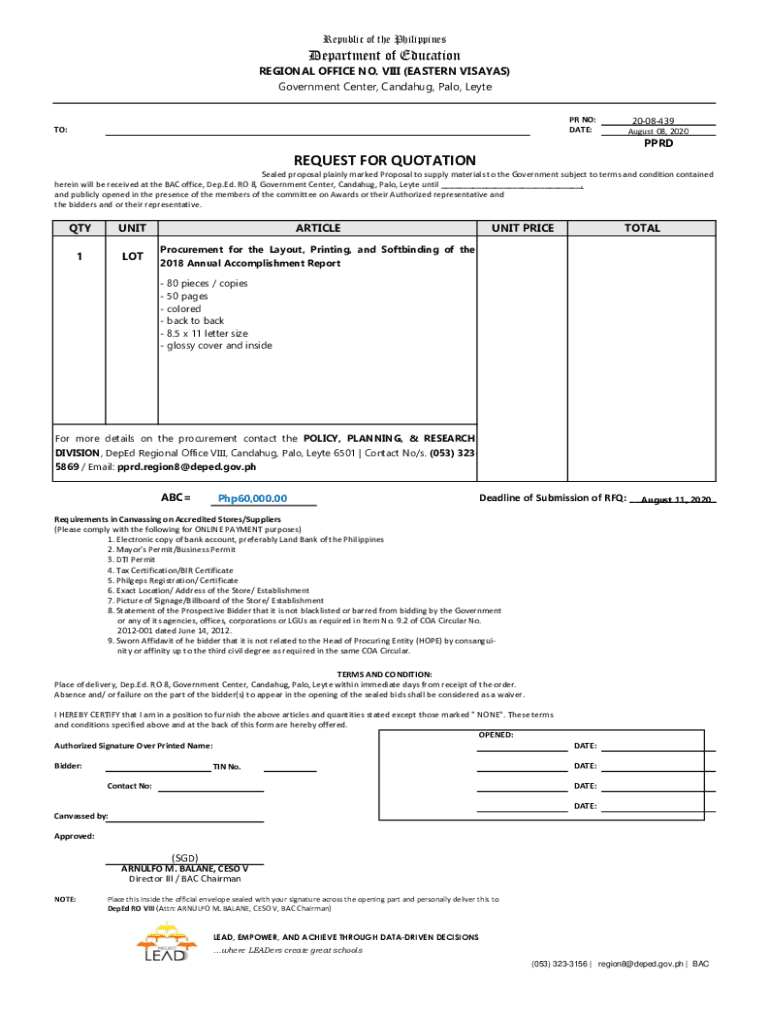 Fillable Online Procurement for the Layout, Printing, and Softbinding ...