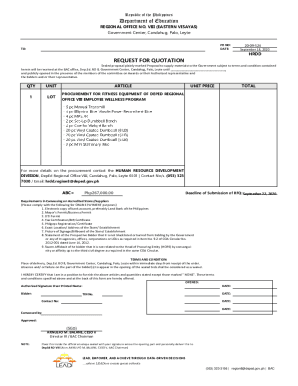 Fillable Online PROCUREMENT FOR FITNESS EQUIPMENT OF DEPED REGIONAL Fax ...