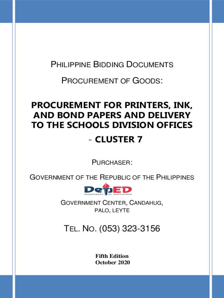 Fillable Online PROCUREMENT FOR PRINTERS, INK, AND BOND ... Fax Email ...