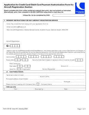 Fillable Online Aircraft Registration Forms Fax Email Print - pdfFiller