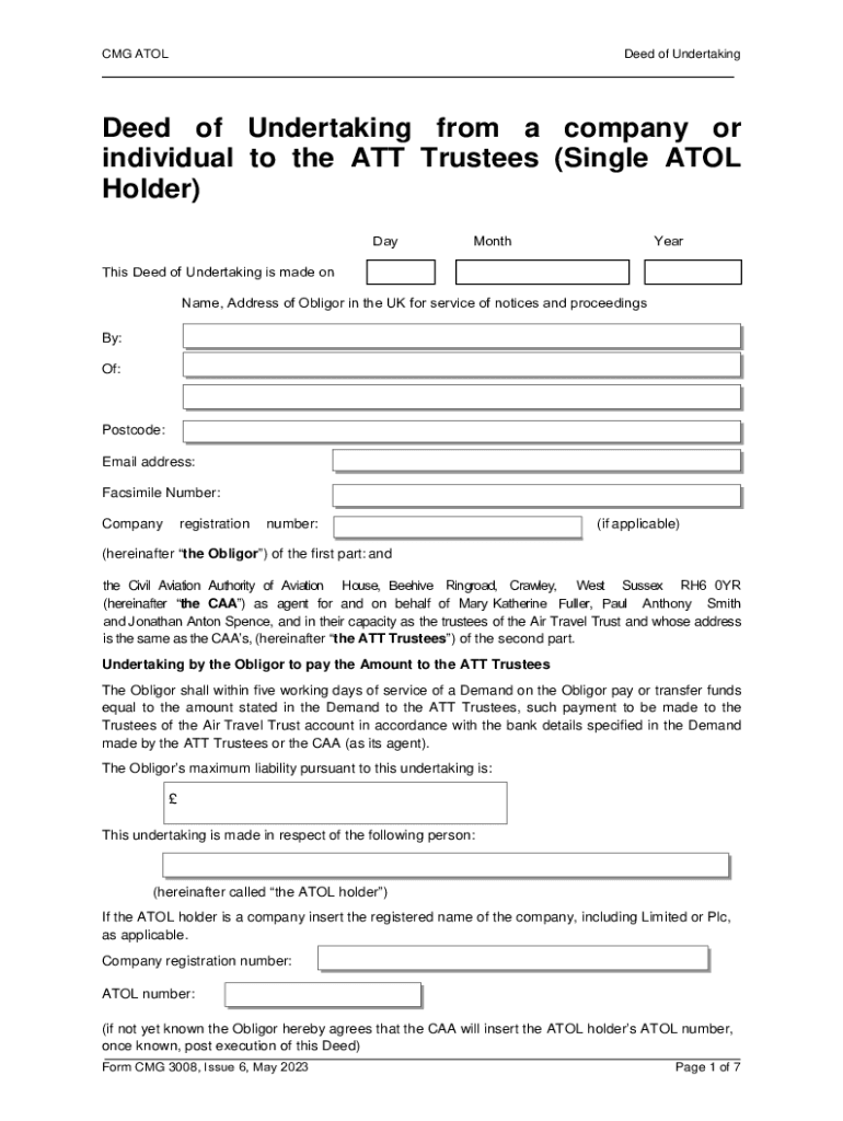 Fillable Online 1017. Meaning Of Undertaking And Related Expressions ...