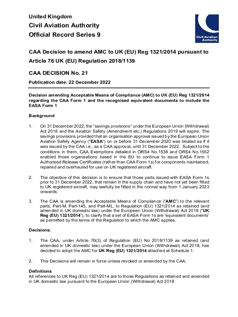 Fillable Online List of CAA Decisions to adopt measures under Article ...