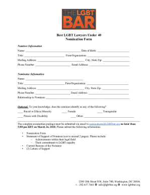 Fillable Online Rising Star Under 40 Nomination Form Fax Email Print ...