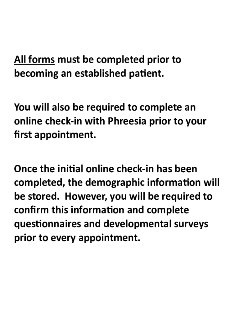 Fillable Online Phreesia: Patient Intake Software - Request A Demo Today Fax Email Print - pdfFiller