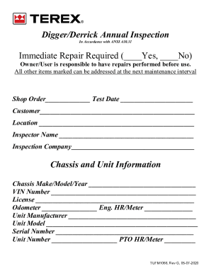 Fillable Online Here's 7 overlooked inspections on aerial devices and ...