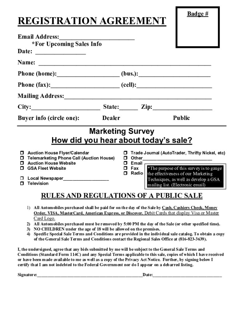 Fillable Online POLICE PARTNERSHIP BADGE SERIES Registration Form Fax ...