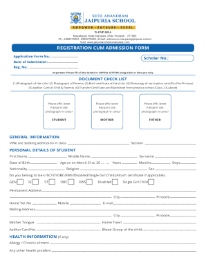 Fillable Online 02-Admission Form.cdr Fax Email Print - pdfFiller