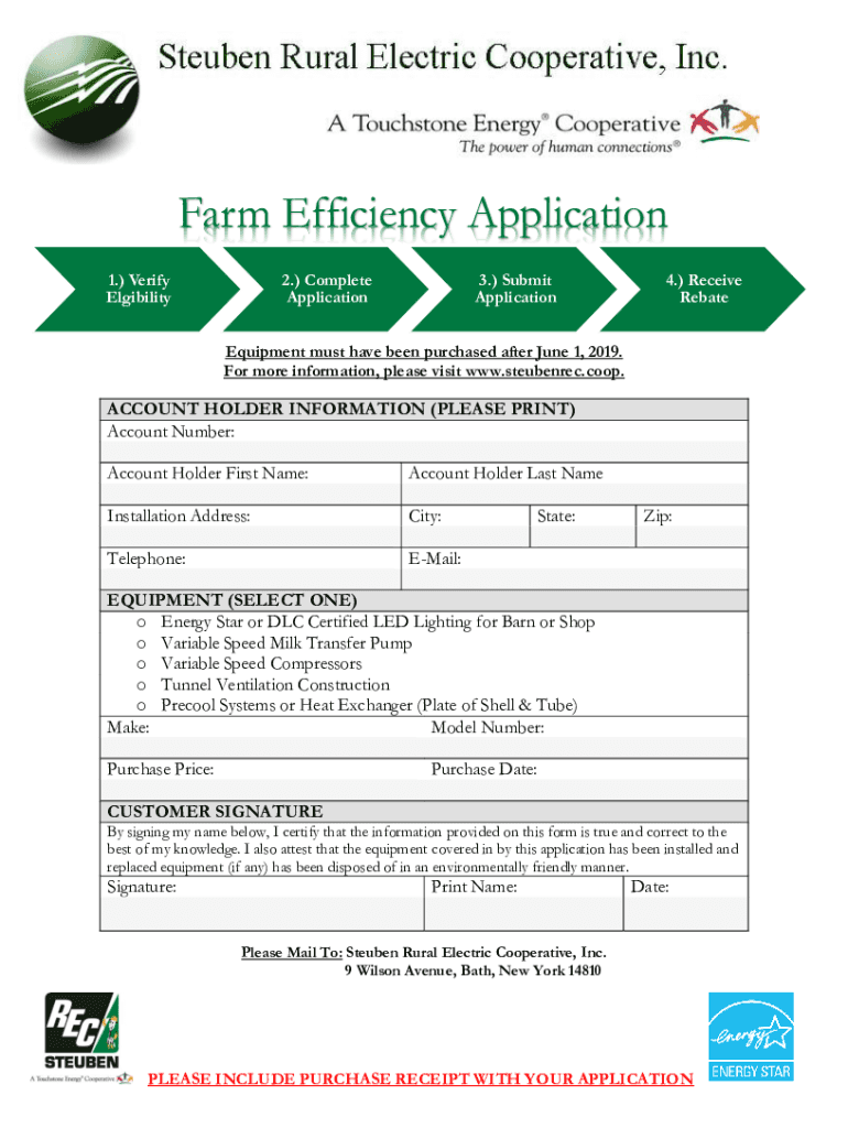 Fillable Online Farm Efficiency Application Fax Email Print - pdfFiller